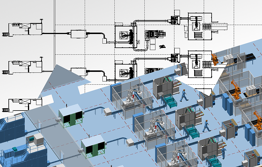 3D Fabrikplanung Software , visTABLE® Fabrikplanungssoftware – SRXQ
