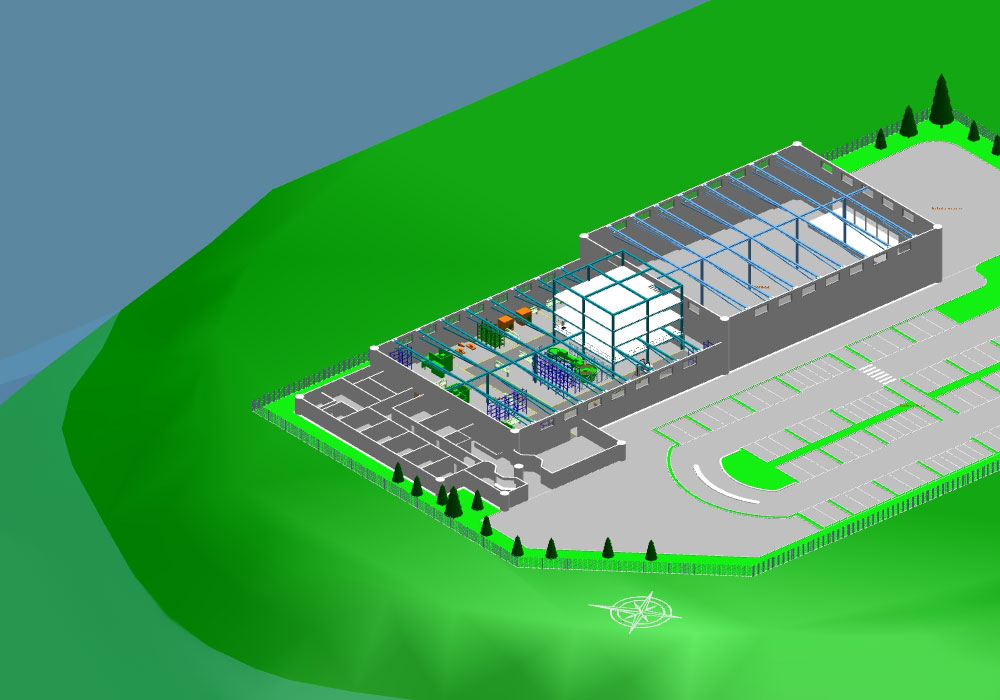 3D Fabrikplanungssoftware - Planen Sie Ihre Fabrik in 3D mit M4 PLANT